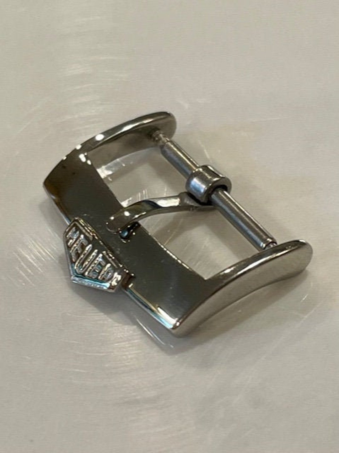 18 or 20 Mm Small Logo Heuer, Unisex, Watch Buckle in Stainless Steel ...