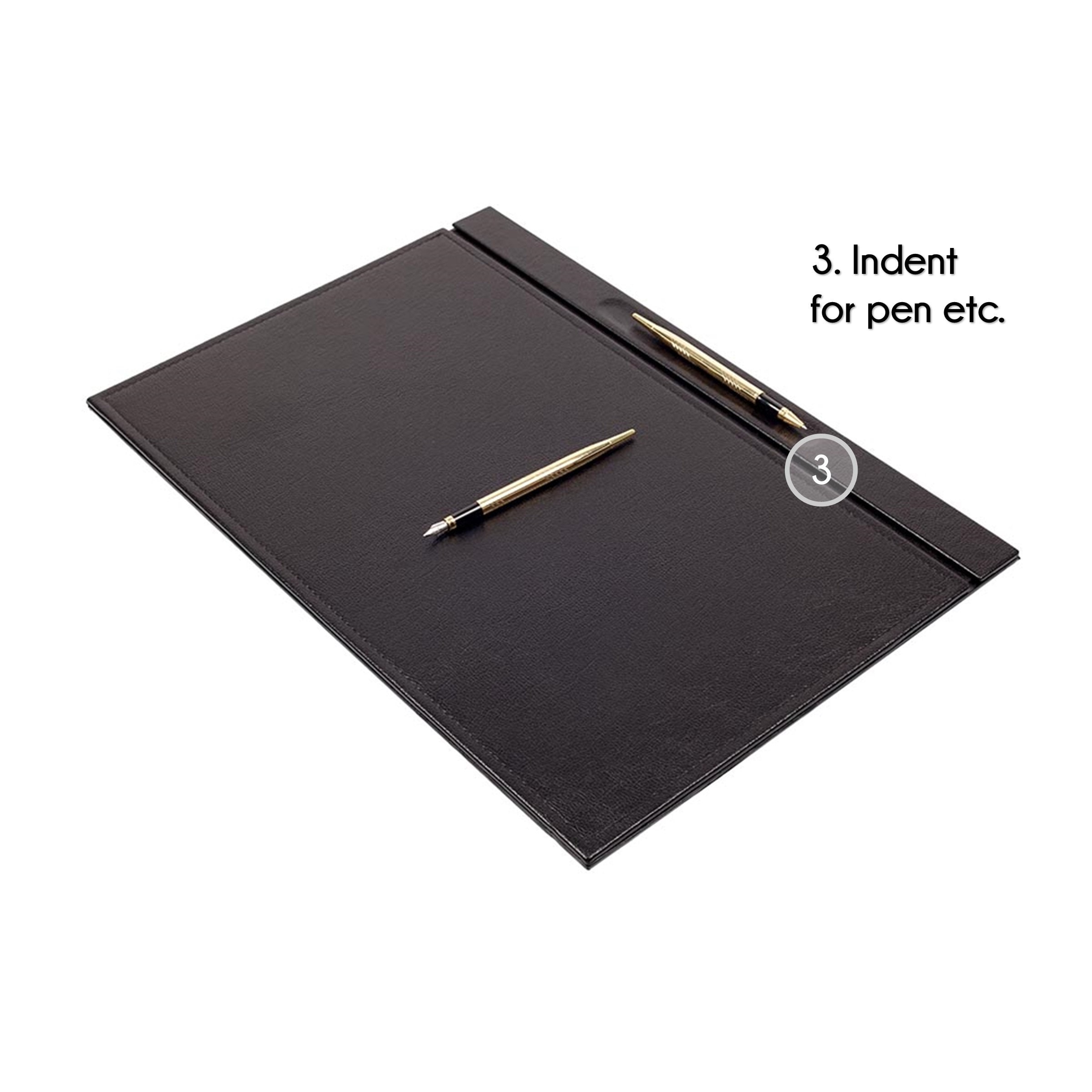 Leather Desk Pad With Cover-large Desk Mat-large Desk Pad-leather Desk ...