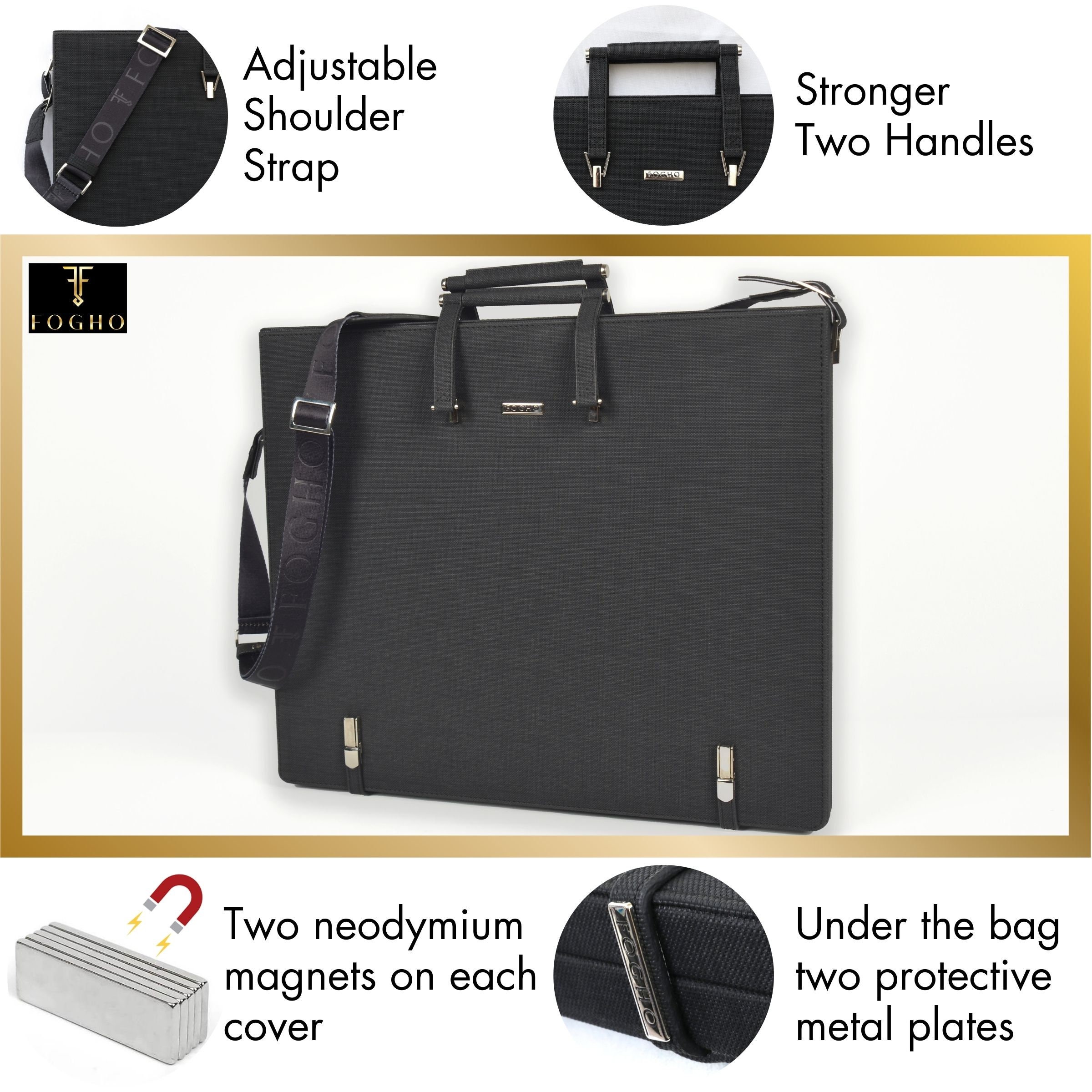 A2 Leather Binder Leather Portfolio Gifts for Painters Portfolio Binder ...