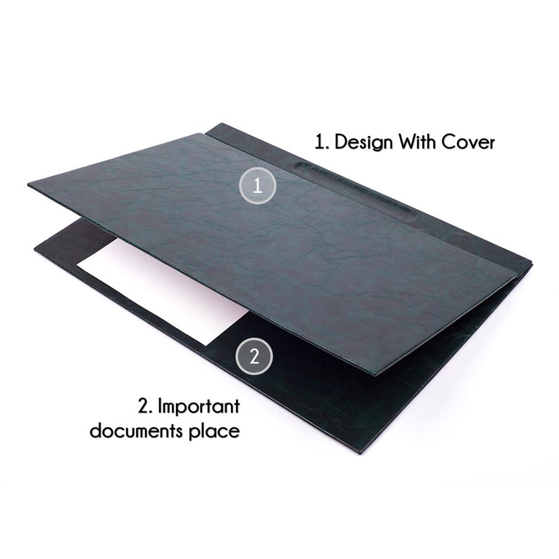 Leather Desk Pad With Cover-large Desk Mat-large Desk Pad-leather Desk ...