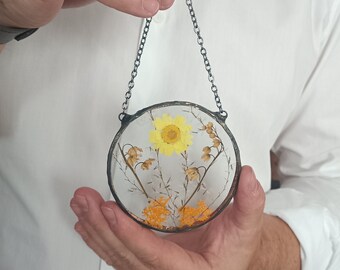 Aster Flower Stained Glass - Etsy
