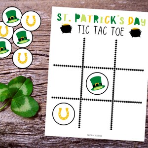 St. Patrick's Day Tic-tac-toe Game, St. Patrick's Day Activity, Kids ...