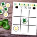St. Patrick's Day Tic-tac-toe Game, St. Patrick's Day Activity, Kids ...