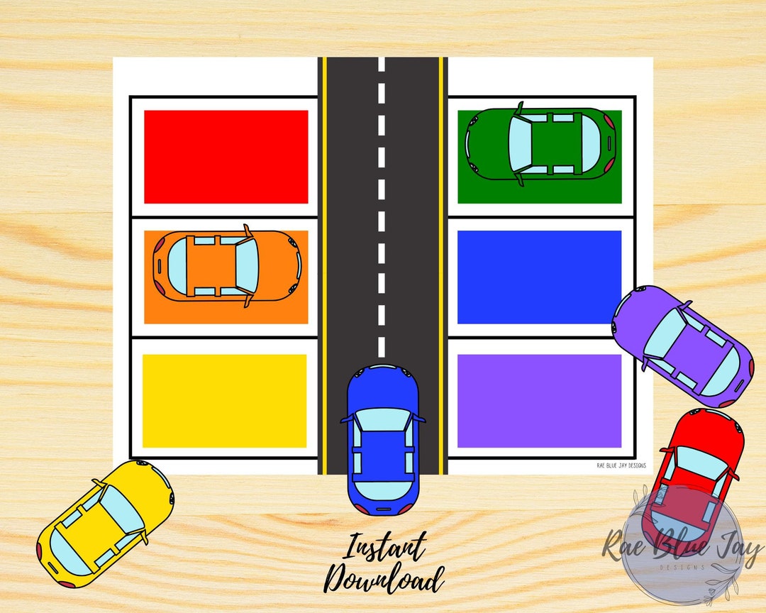 Parking Cars Color Match, Learning Colors, Preschool Learning ...