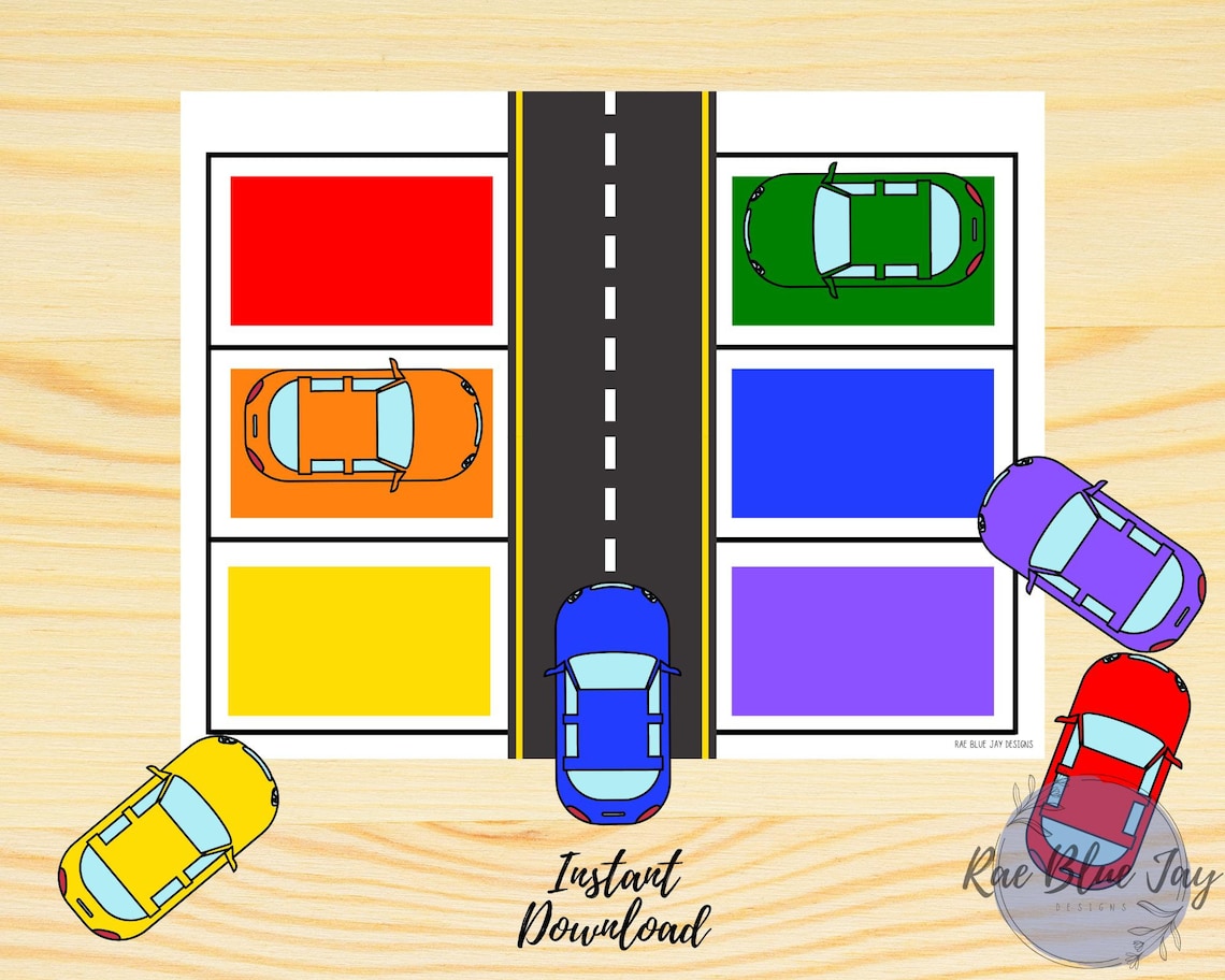 Parking Cars Color Match, Learning Colors, Preschool Learning ...