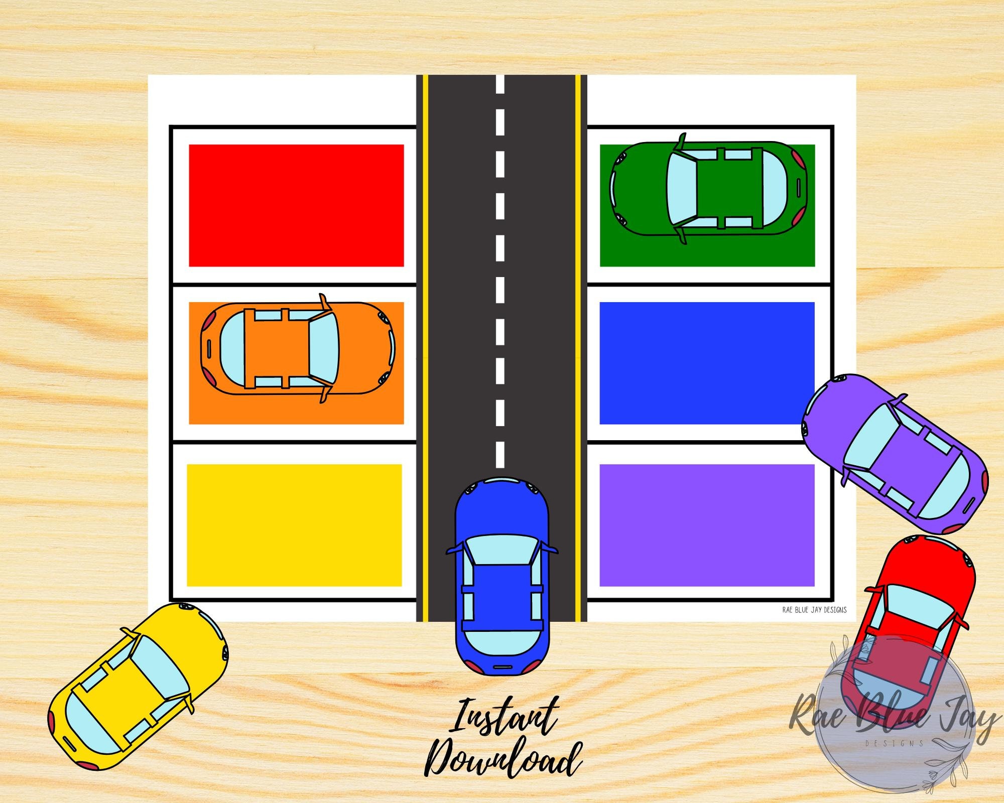 Parking Cars Color Match, Learning Colors, Preschool Learning ...