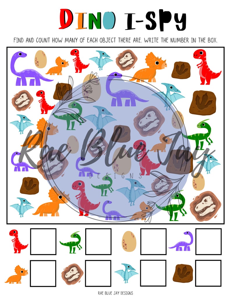 Dino Activity Bundle INSTANT DOWNLOAD, Dinosaur Learning Printable ...