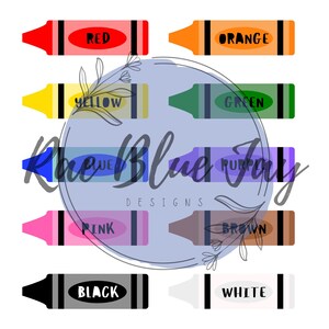 Matching Crayons Colors Practice Worksheet, Learning Colors, Preschool ...