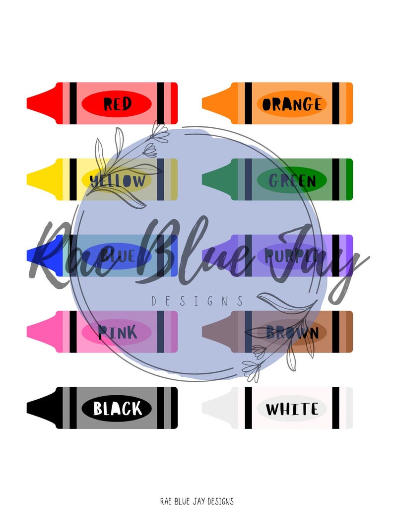 Matching Crayons Colors Practice Worksheet, Learning Colors, Preschool ...