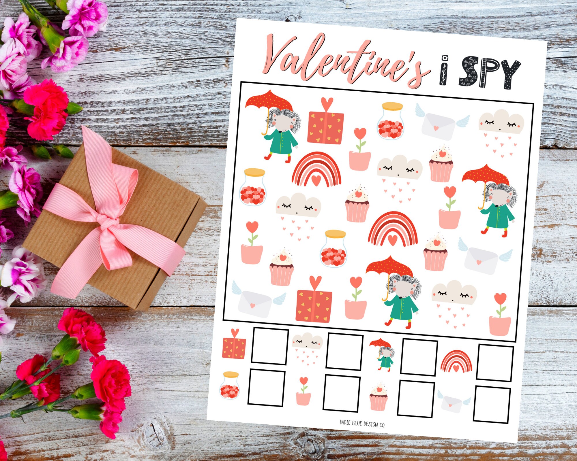 Valentine's I Spy Activity Valentine's Day Activity | Etsy