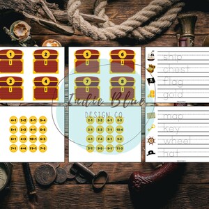 Pirate Learning Activity Bundle, Busy Book, Learning Activity ...