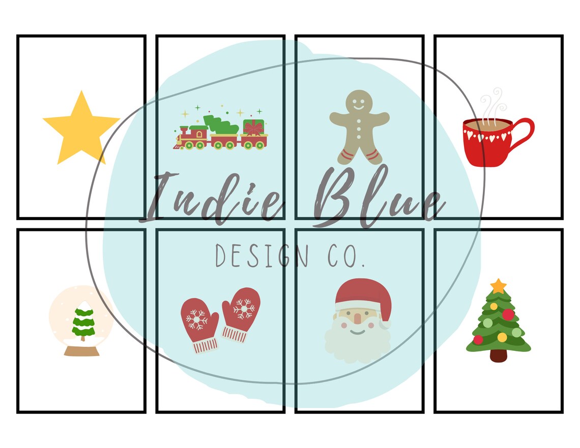 Christmas Bingo Printable Game With 12 Different Boards - Etsy