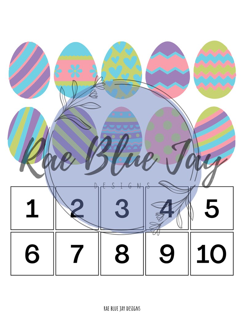 How Many Eggs? INSTANT DOWNLOAD, Easter Egg Activity, Simple Counting ...