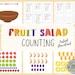 Fruit Salad Counting INSTANT DOWNLOAD, Counting Practice, Learn Math ...