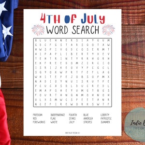 4th of July Activity Bundle, 6 Game Bundle, I-spy, Word Scramble ...