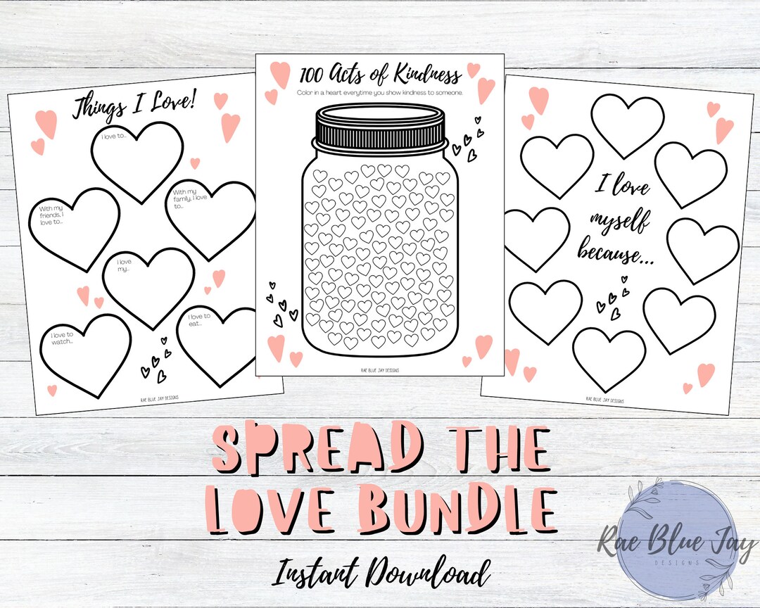 Spread the Love Valentine's Day Activity Bundle INSTANT DOWNLOAD ...