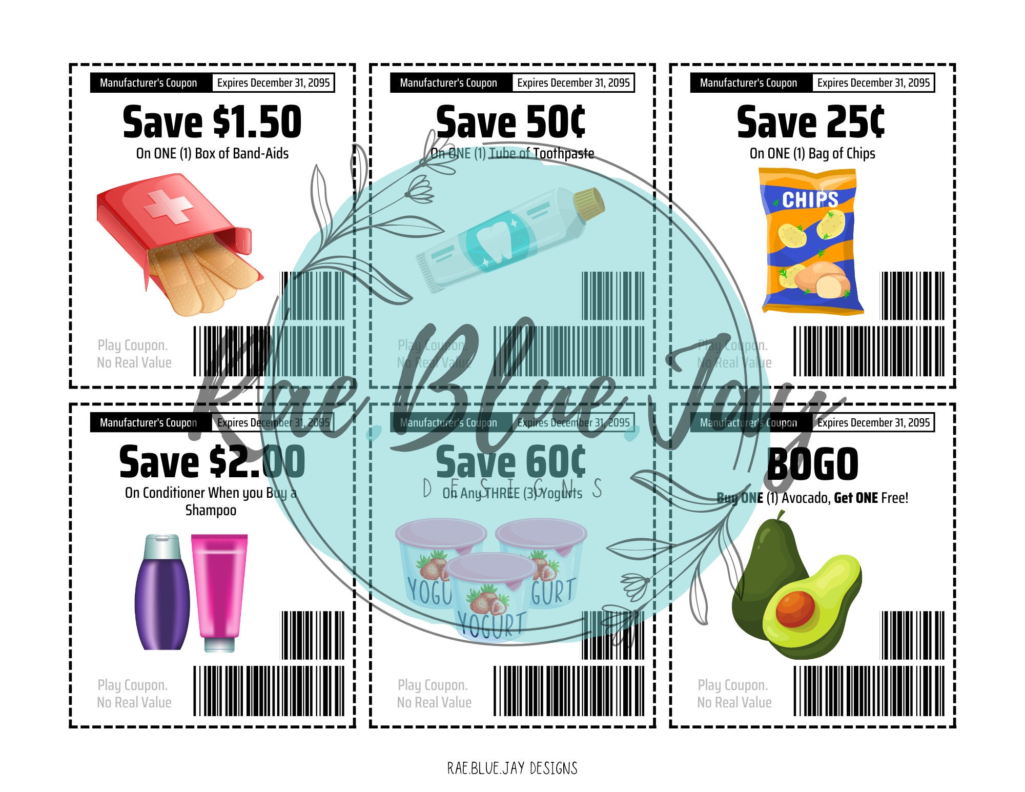 Shopping Pretend Play Bundle, Instant Download, Shopping Printable ...