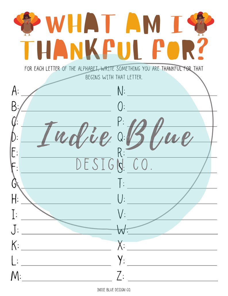 What Am I Thankful For? Thanksgiving Worksheet, Thanksgiving Activity ...