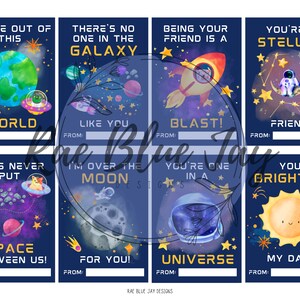 Space Valentines INSTANT DOWNLOAD Kids Valentines, Printable Valentines ...