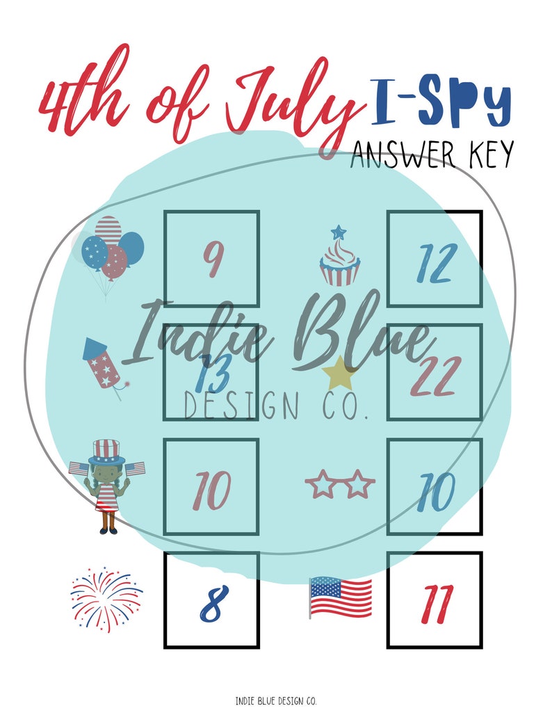 4th of July Activity Bundle I-spy Word Search ABC I-spy - Etsy