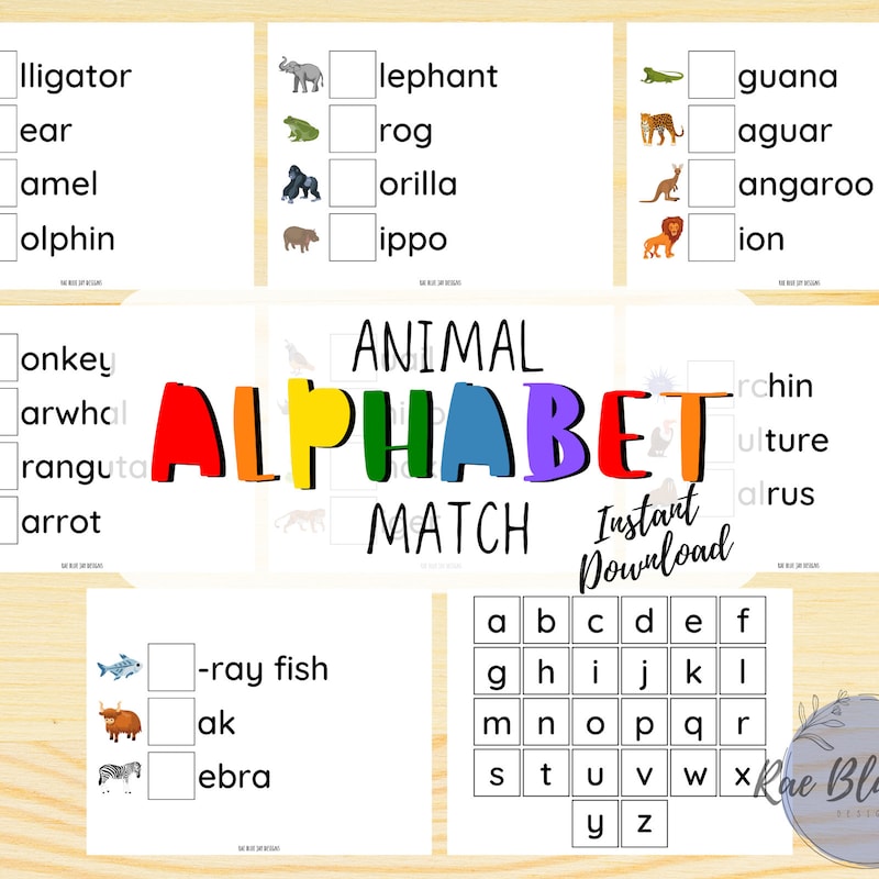 Animal Abcs - Etsy