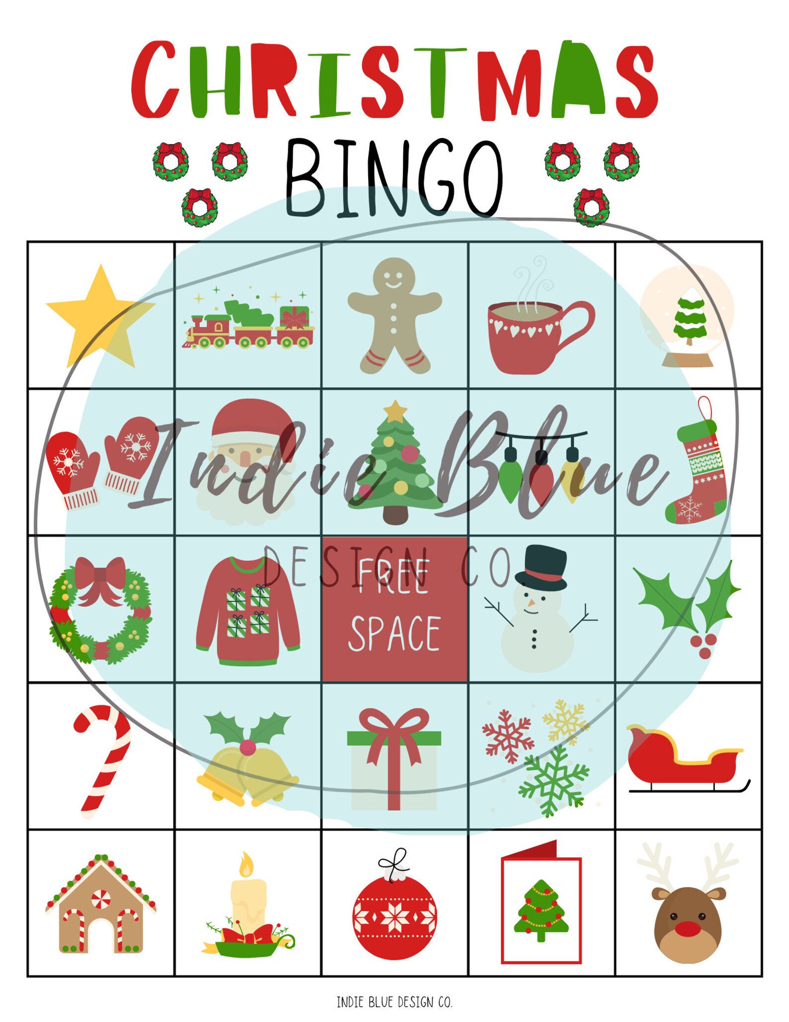 Christmas Bingo Printable Game With 12 Different Boards - Etsy