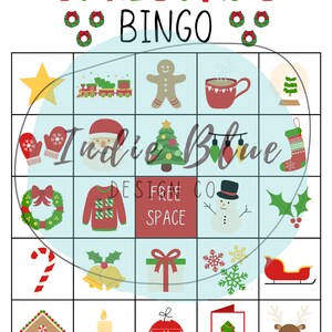 Christmas Bingo Printable Game With 12 Different Boards - Etsy