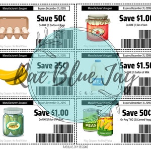 Shopping Pretend Play Bundle, Instant Download, Shopping Printable ...