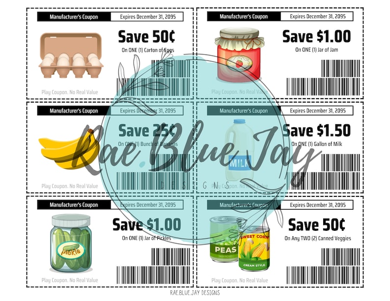 Shopping Pretend Play Bundle, Instant Download, Shopping Printable ...