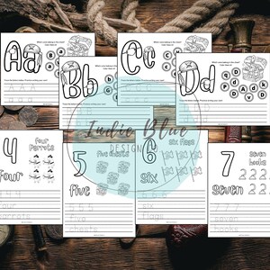 Pirate Learning Activity Bundle, Busy Book, Learning Activity ...