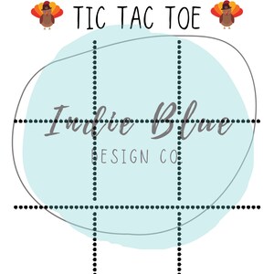 Thanksgiving Tic Tac Toe Printable, Instant Download, Kids Tic Tac Toe ...