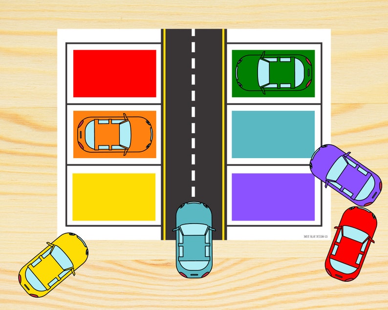 Parking Cars Color Match, Learning Colors, Preschool Learning ...