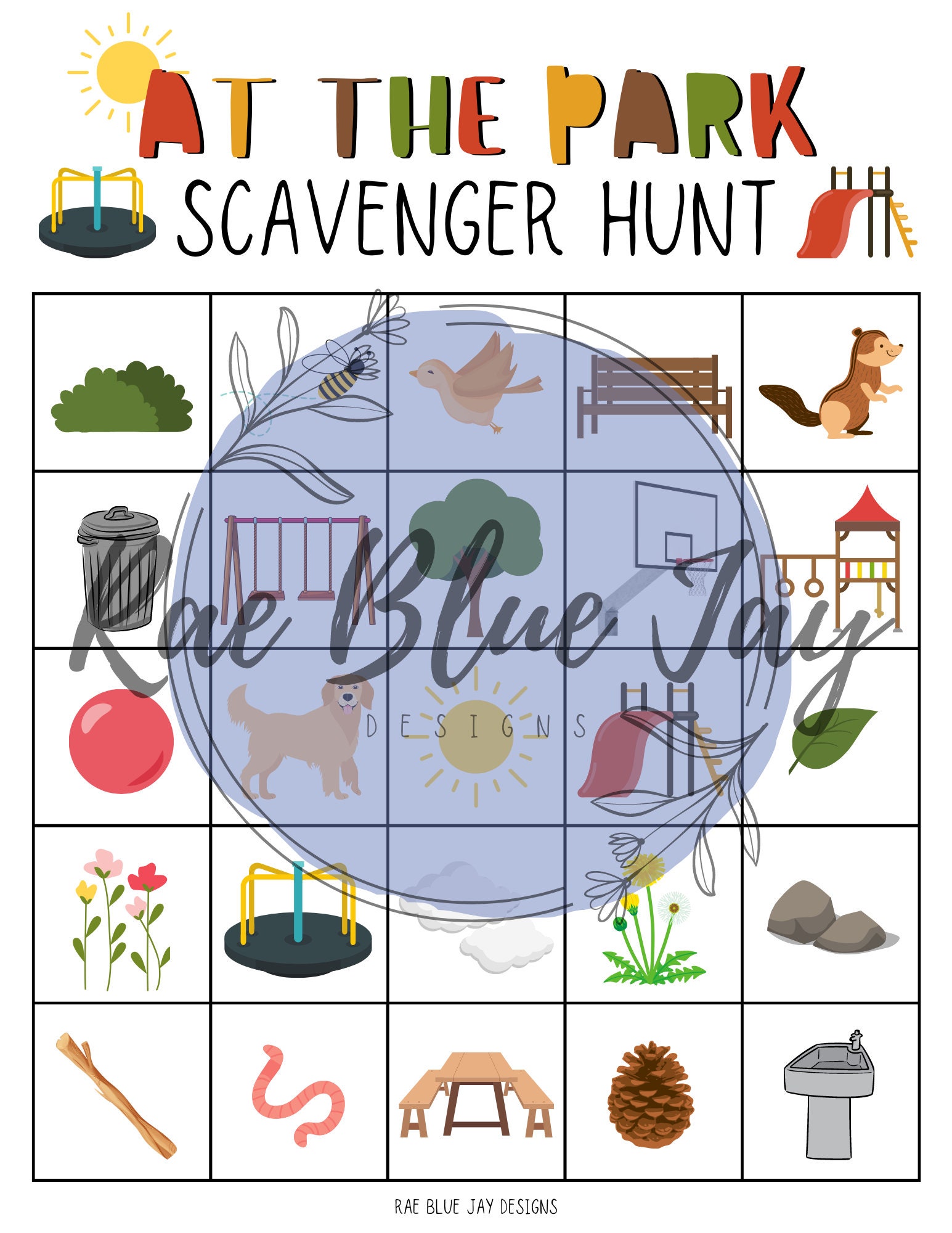 INSTANT DOWNLOAD Kids Scavenger Hunt Bundle, Travel Activities, Road ...