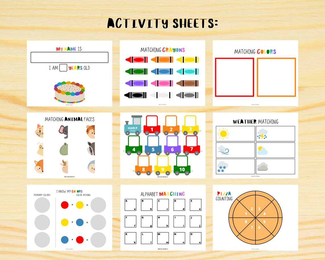 Busy Book Toddler Busy Book Learning Activity Preschool | Etsy