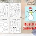 Build a Snowman, Instant Download, Snowman Building, Christmas Activity ...