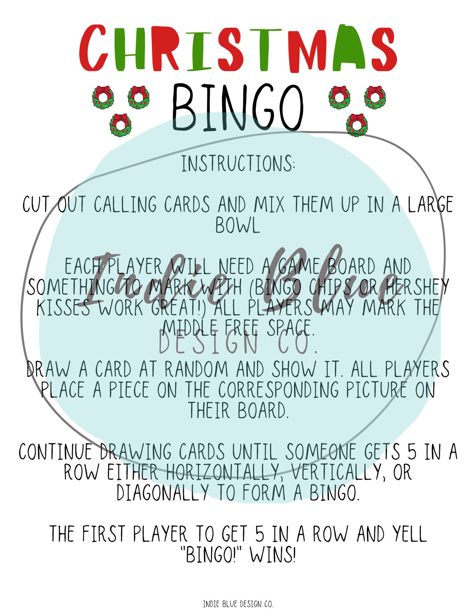 Christmas Bingo Printable Game With 12 Different Boards - Etsy