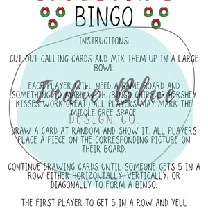 Christmas Bingo Printable Game With 12 Different Boards - Etsy