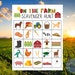 On the Farm Scavenger Hunt INSTANT DOWNLOAD, Printable Scavenger Hunt ...