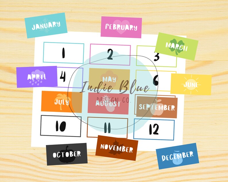 Days and Months Learning Bundle, Days of the Week, Months of the Year ...