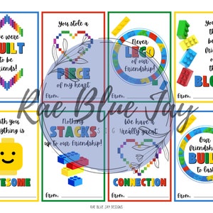 Building Brick Valentines INSTANT DOWNLOAD Kids Valentines, Printable ...