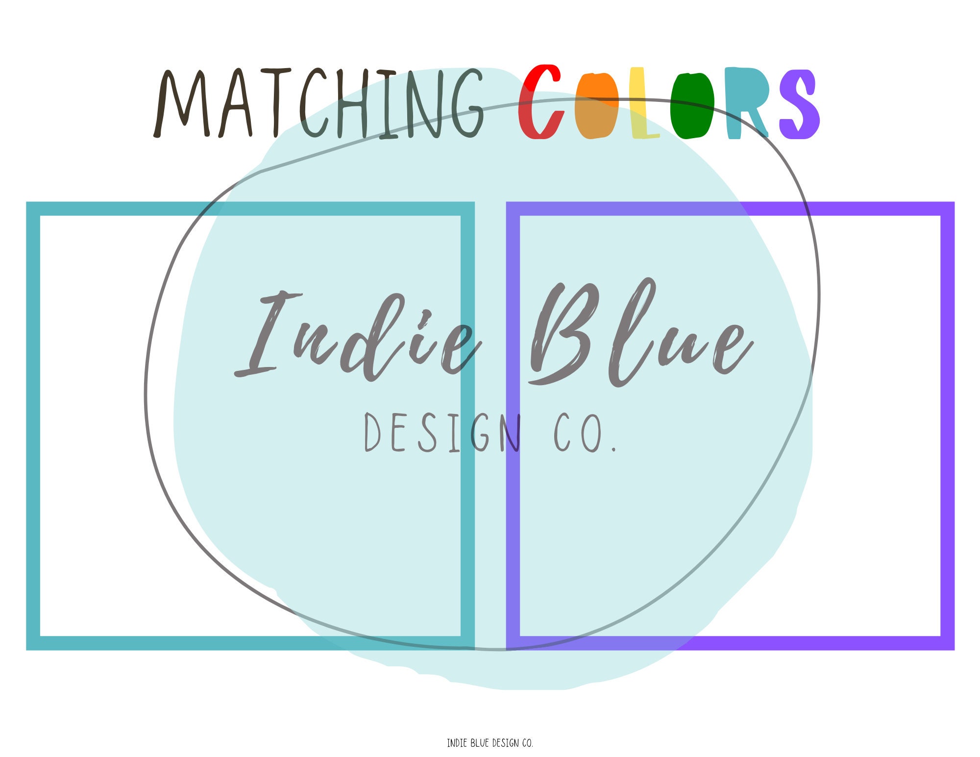 Color Matching Worksheet Bundle, Learning Colors, Preschool Learning ...