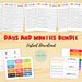Days and Months Learning Bundle, Days of the Week, Months of the Year ...