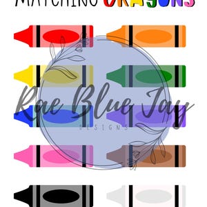 Color Matching Worksheet Bundle, Learning Colors, Preschool Learning ...