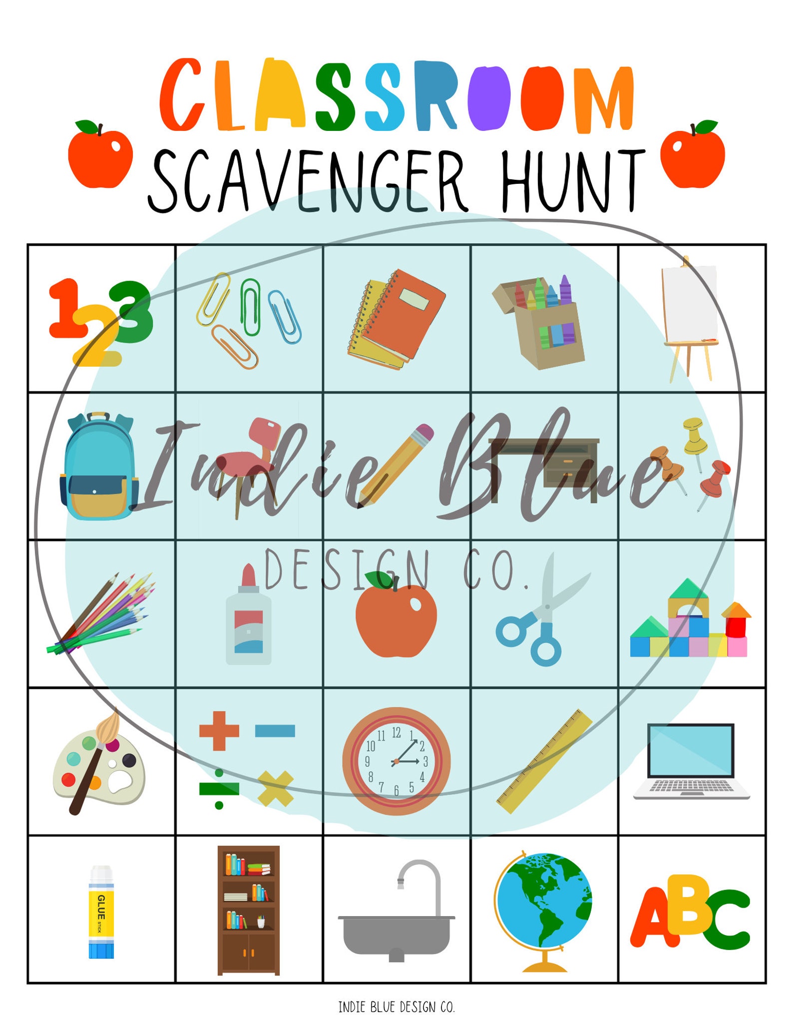 Back to School Printable, Classroom Scavenger Hunt, School Printable ...