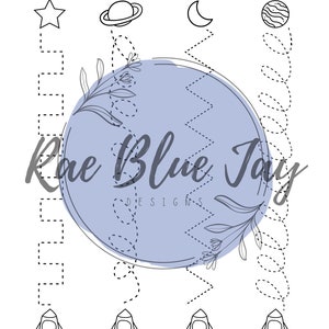 Pre-writing Tracing Bundle INSTANT DOWNLOAD, Kids Line Tracing Activity ...