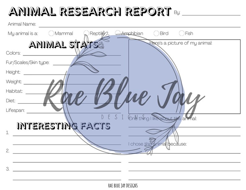 INSTANT DOWNLOAD Animal Unit Study, Animal Learning, Homeschool ...