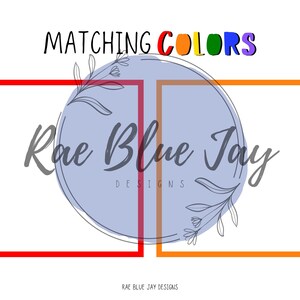 Color Matching Worksheet Bundle, Learning Colors, Preschool Learning ...