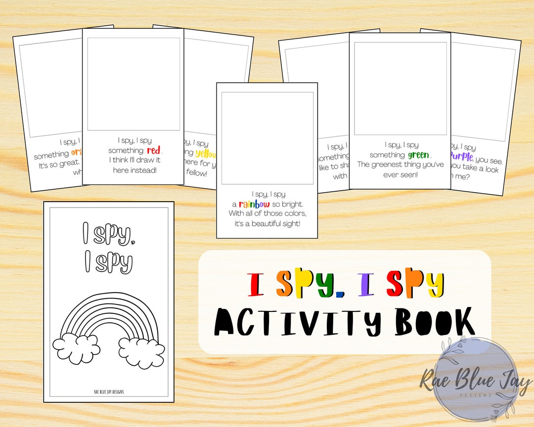 I Spy, I Spy Activity Book INSTANT DOWNLOAD, I Spy Printable, Printable ...
