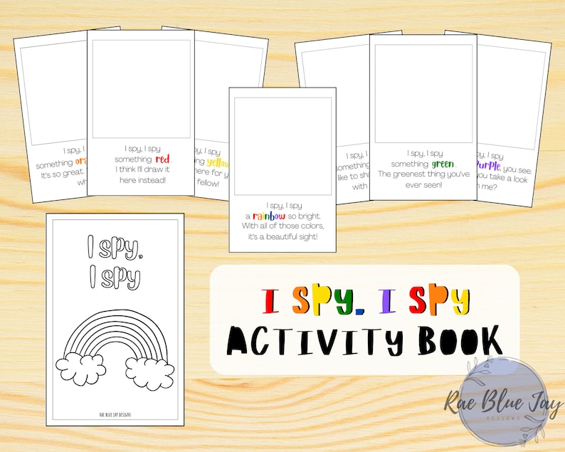 I Spy I Spy Activity Book INSTANT DOWNLOAD I Spy Printable - Etsy