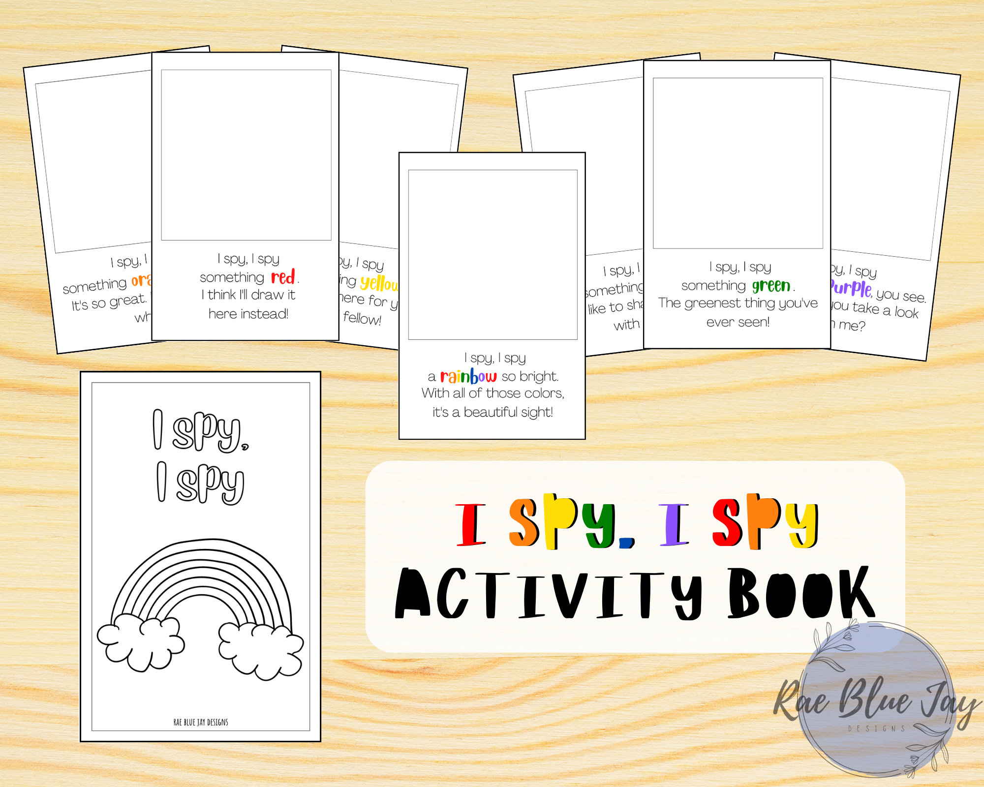 I Spy, I Spy Activity Book INSTANT DOWNLOAD, I Spy Printable, Printable ...